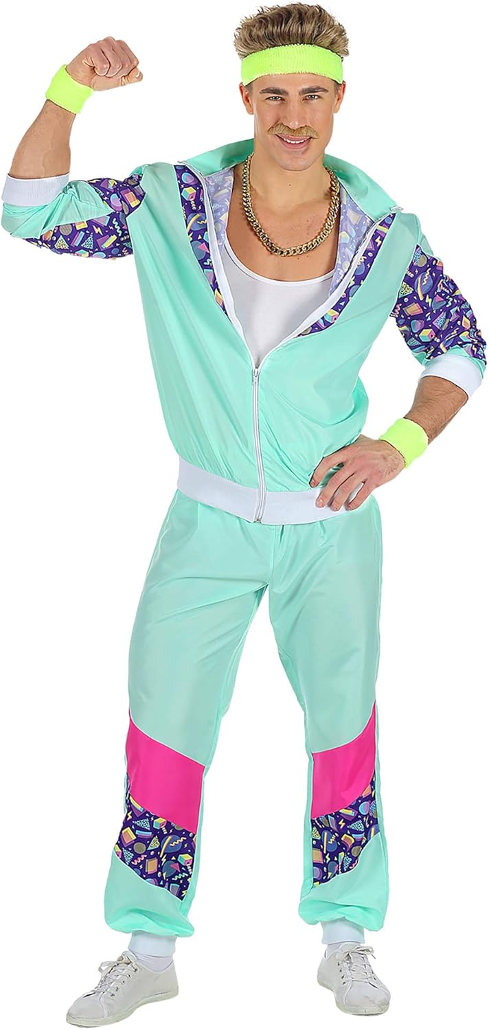 Widmann Adult’s 1980s Shell Suit Costume – BigaMart
