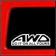 Amazon.com: Sticker Connection | AWD Do It On All Fours Bumper Sticker ...