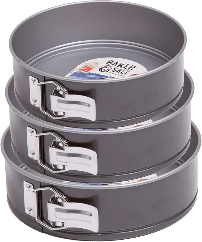 Amazon.de: 3 Springformen Set mit 2-fach Beschichtung Ø24, 22, 20 cm ...