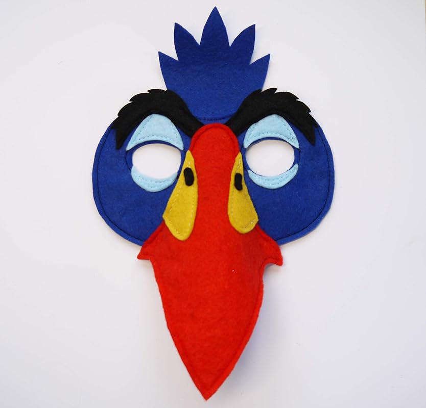 Hornbill Zazu Costume Mask felt fabric boys girls adults sizes children ...