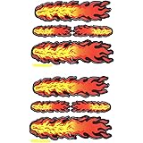 Racing Aufkleber "Fire Flames" Feuer Flammen Sticker Set - 12 Aufkleber ...