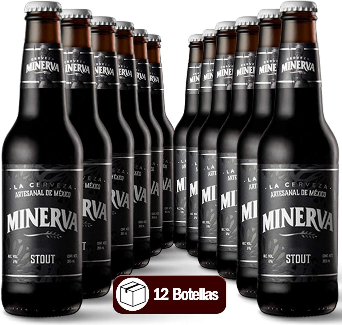 Cerveza Artesanal 12 Pack Minerva Stout 355 ml: Amazon.com.mx ...