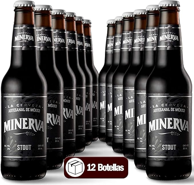 Cerveza Artesanal 12 Pack Minerva Stout 355 ml: Amazon.com.mx ...