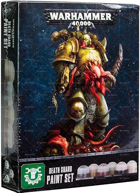 Amazon.com: Warhammer Games Workshop Death Guard Paint Set: Toys & Games