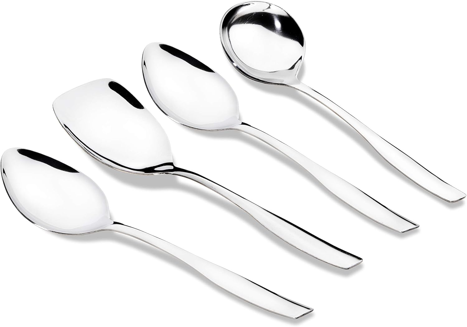 Buy AXIOM Serving Tools Stainless Steel 4 Piece Heavy Gauge Non-Stick ...
