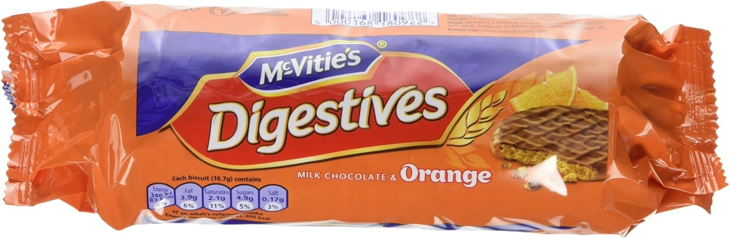 McVitie's Digestives Milk Chocolate & Orange 300g: Amazon.co.uk: Grocery