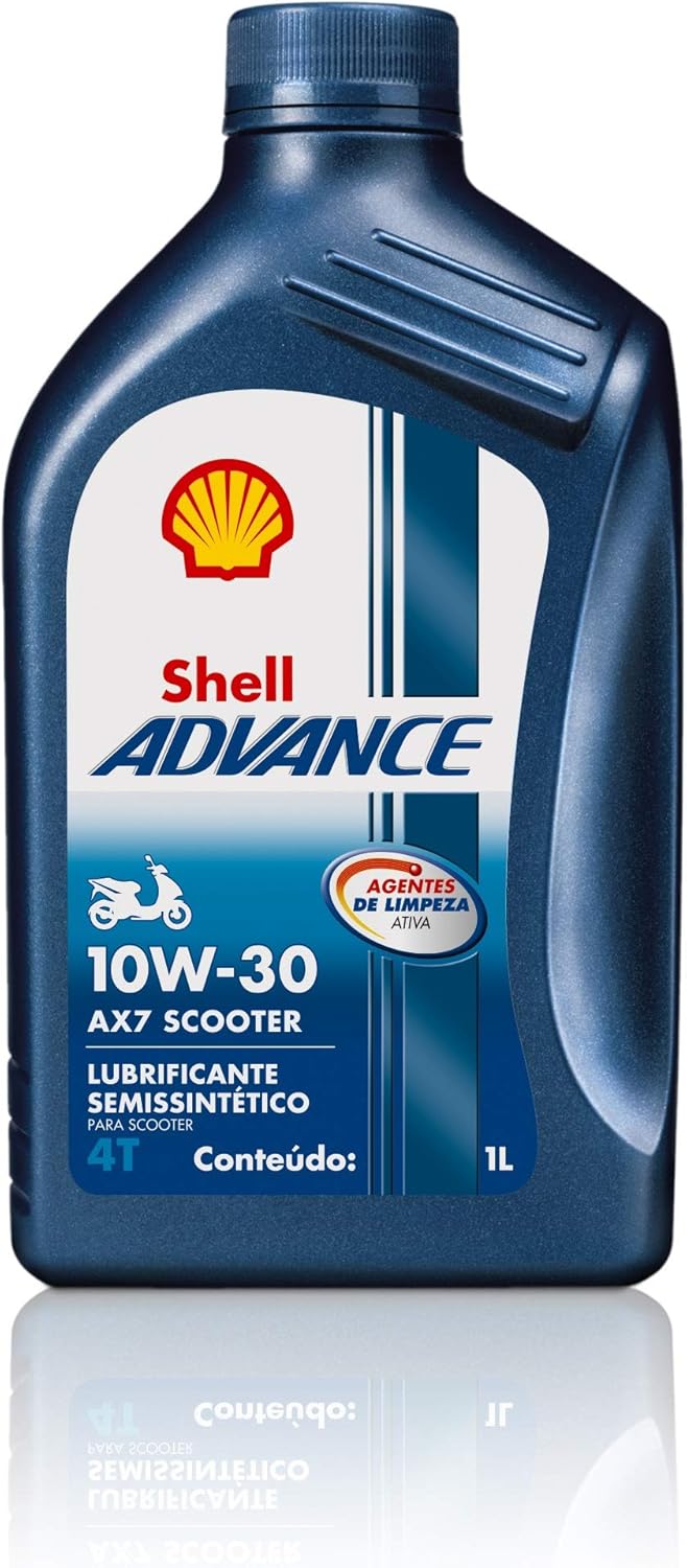 Oleo Motor Shell 4T Advance 10W-30 AX7 Semissintético Moto Api SM ...