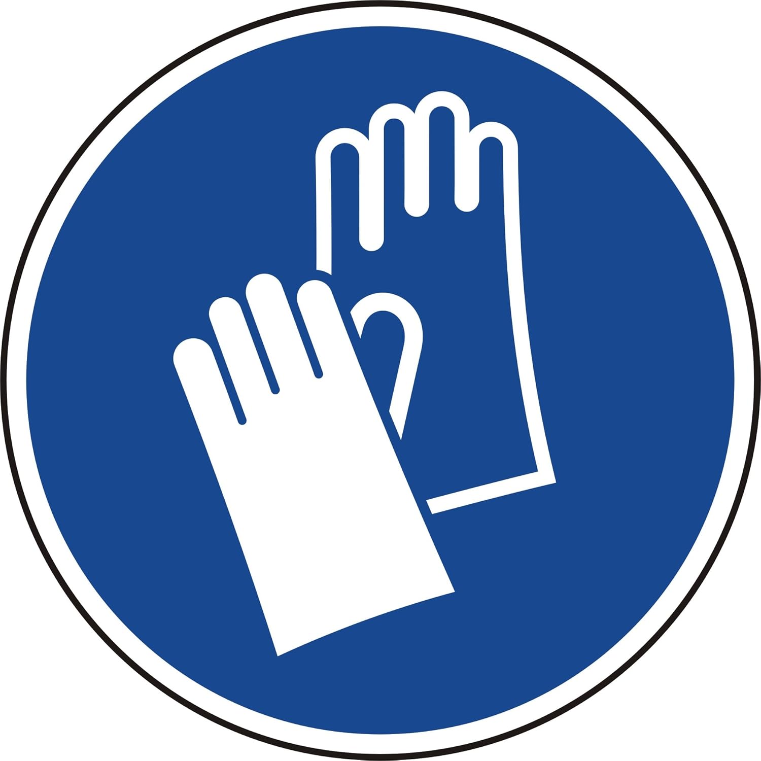 Labelident Gebotszeichen Ø 30 mm - Handschutz benutzen - 144 ...