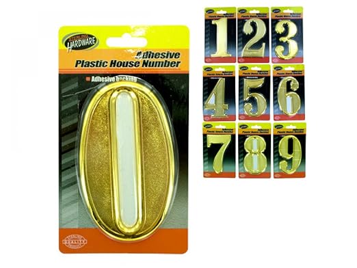 Wholesale Plastic House Numbers With Adhesive Back - Set of 15 ...