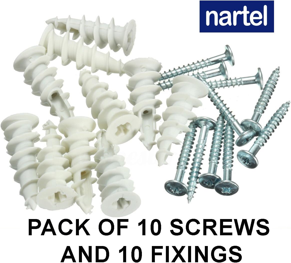 Nartel® Nylon Self Drilling Plasterboard Fixings Raw Plugs Cavity Wall ...