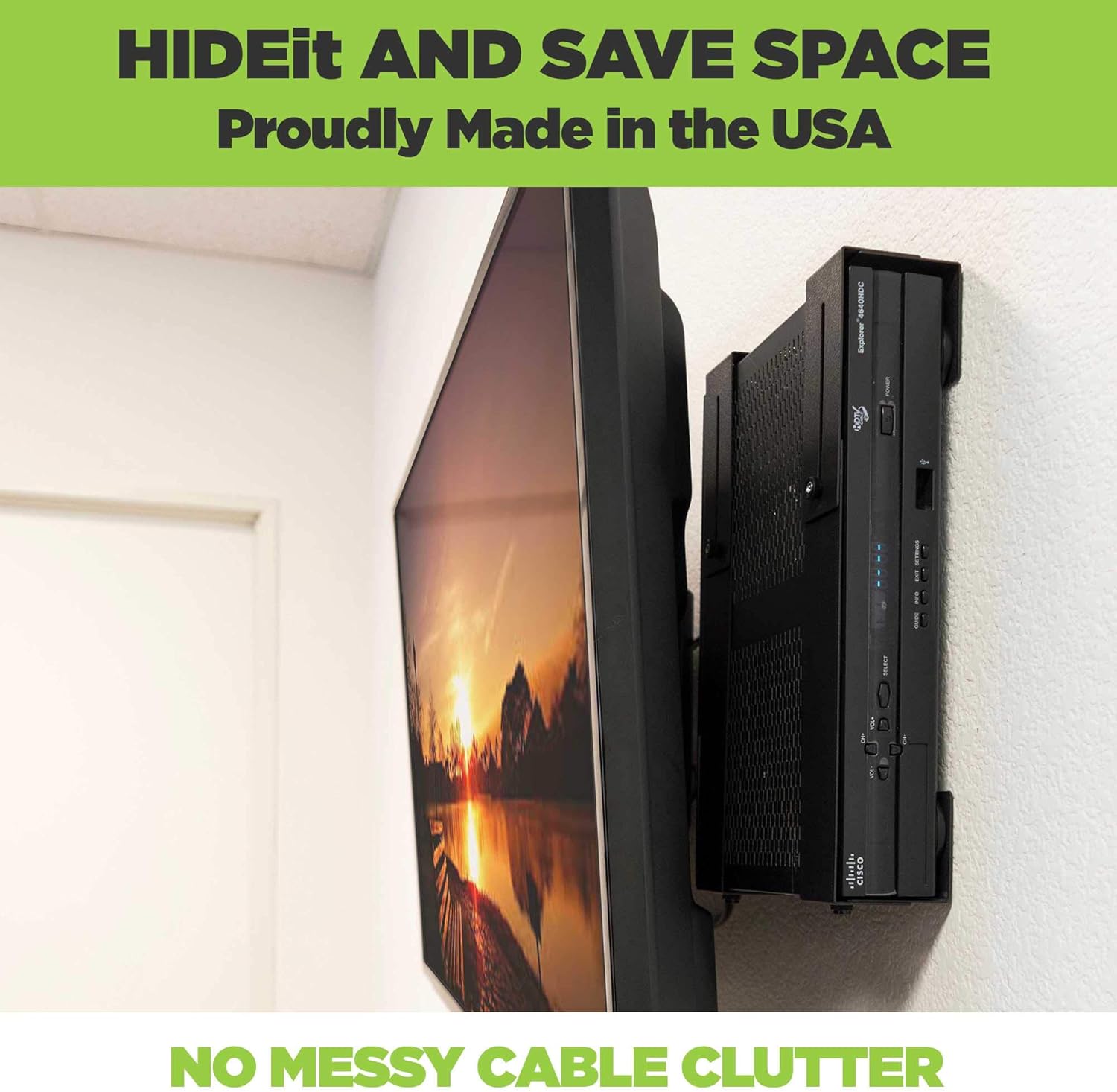 HIDEit Uni-S Mount – Adjustable Small Device Wall Mount for AV ...