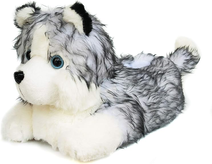 Amazon.com | Friendly House Women's Fluffy Animal Slippers, Novelty Dog ...