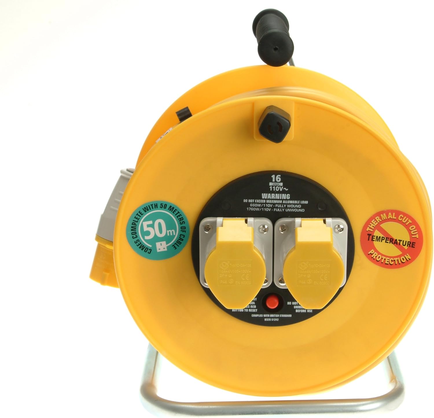 Masterplug LVCT50162 110 Volt Cable Reel 50M 16amp – BigaMart
