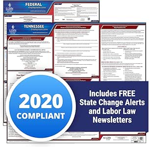 Amazon.com : 2020 Tennessee State and Federal Labor Law Poster Set ...