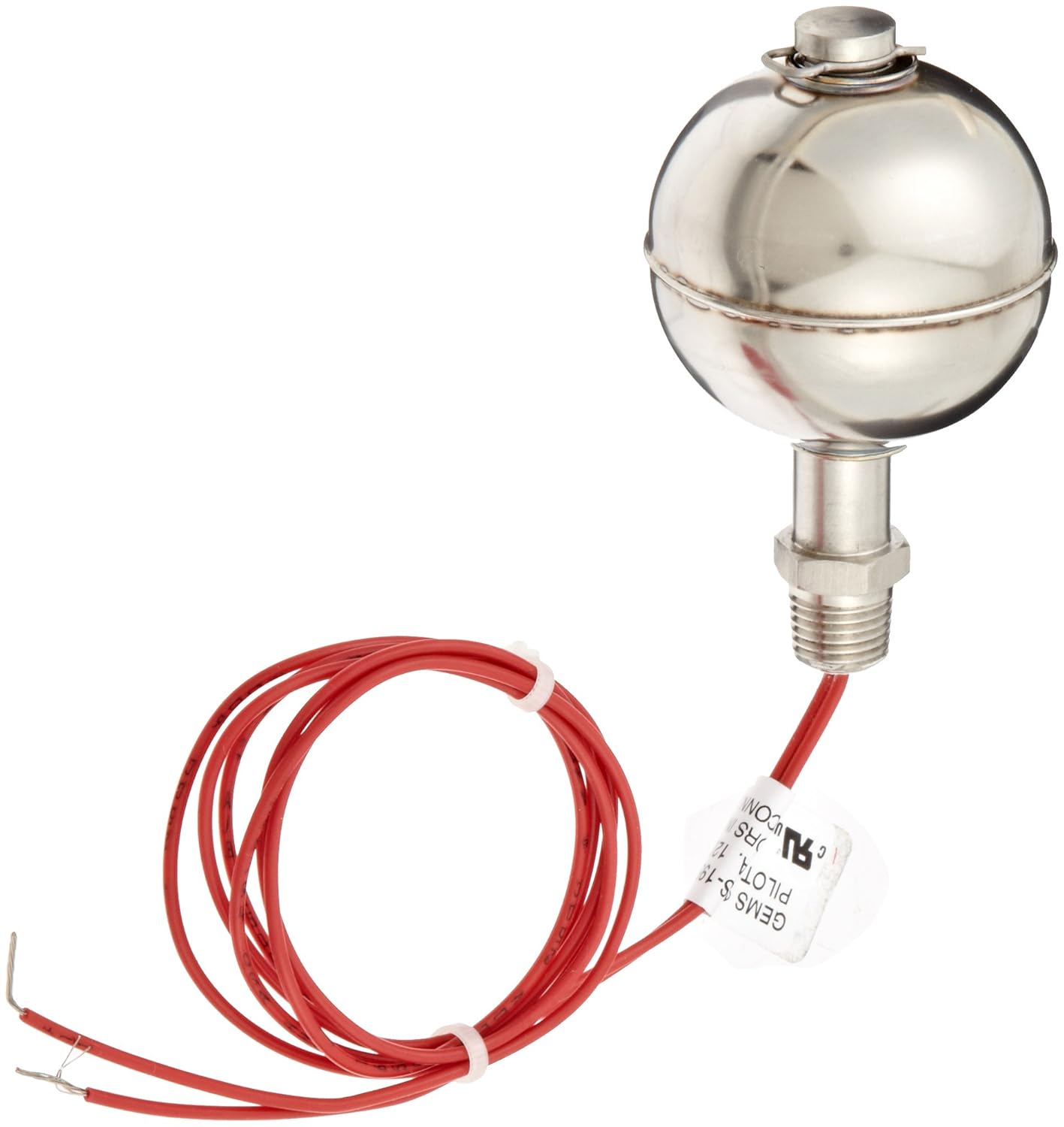 SPST/Normally Open 1-3/32 Actuation Level 1/4 NPT Male Gems Sensors ...