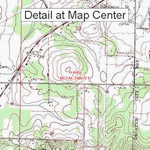 Amazon.com : USGS Topographic Quadrangle Map - Trinity, Alabama (Folded ...
