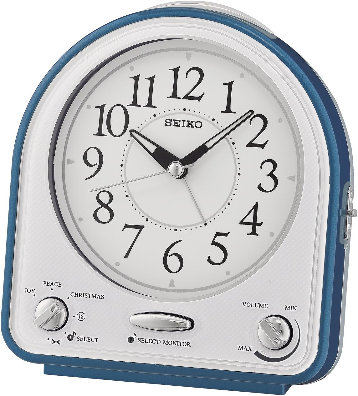 Amazon.de: Seiko Clocks Wecker, Kunststoff, blau, 14.3 x 12.9 x 7