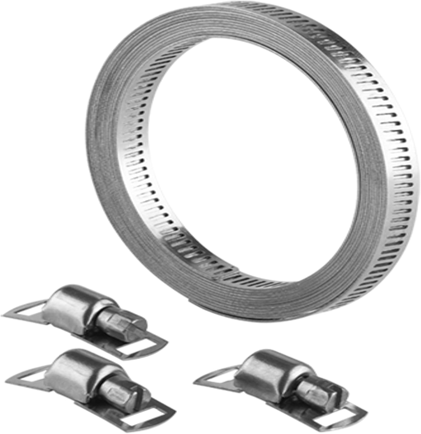 Schlauchschelle Endlos Edelstahl W4 V2A Bandbreite 12,7mm Länge 4,3 ...