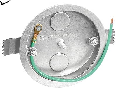 2 Pcs, 4 in. Round Old Work Pan Box, 1/2 in. Deep, (2) 1/2 in Knockouts ...