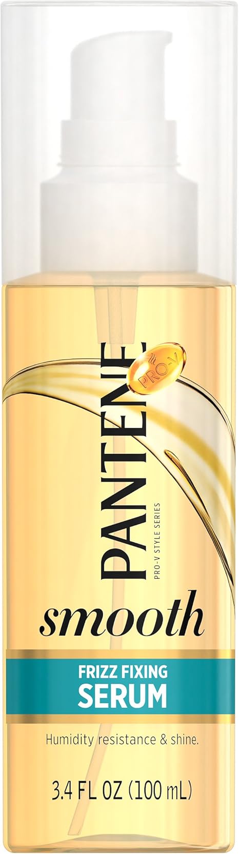 Pantene Smooth and Sleek Frizz Fixing Serum, 3.4 Fluid Ounce by Pantene ...
