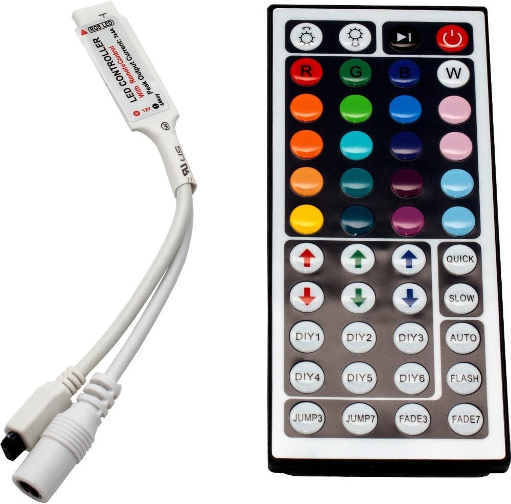 IR RGB Mini Stripe Controller 44 Key – BigaMart