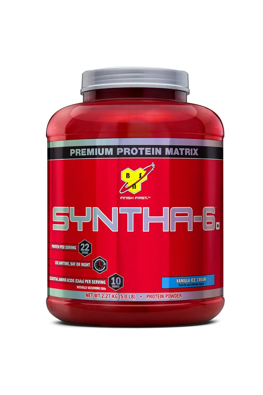 BSN Syntha 6 Protein Powder - 5 lbs, 2.27 kg (Vanilla Ice Cream ...