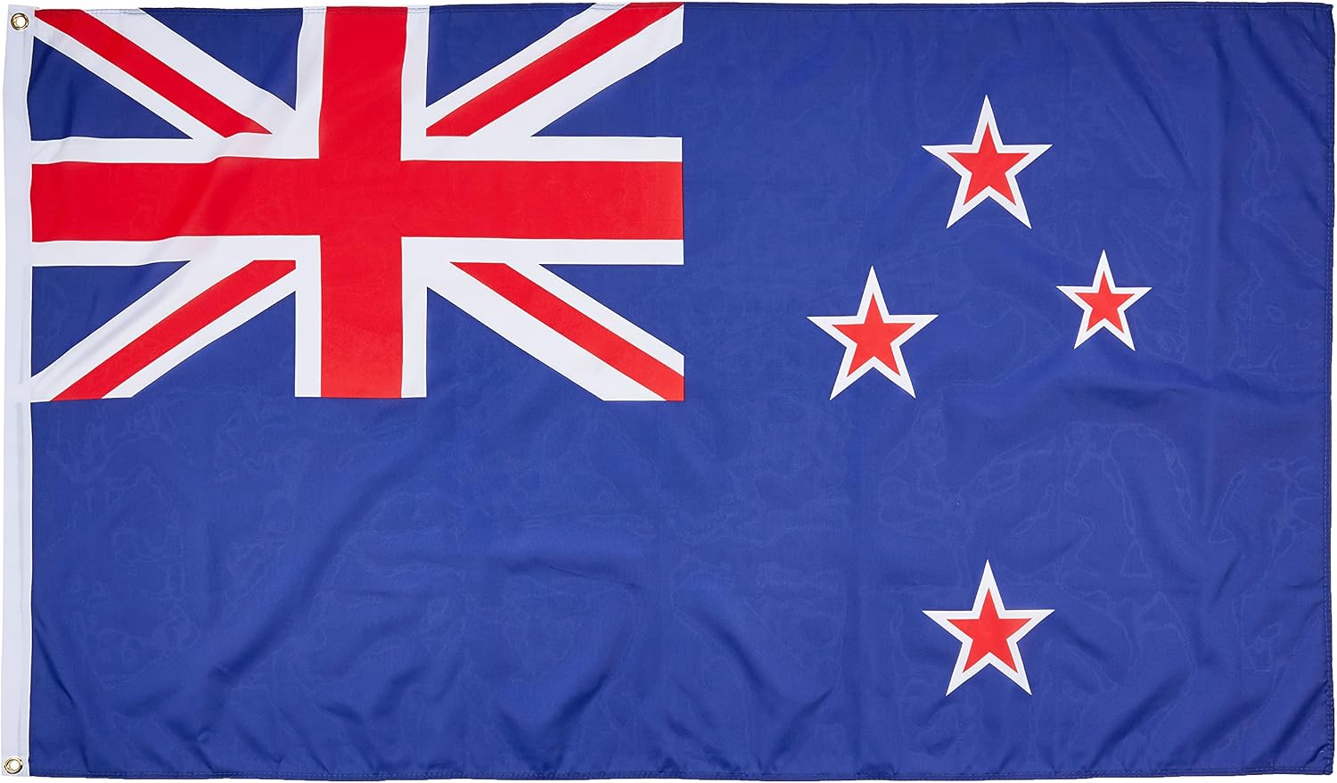 Flaggenking 16902 New Zealand Flag – weather resistant, white, 150 x 90 ...