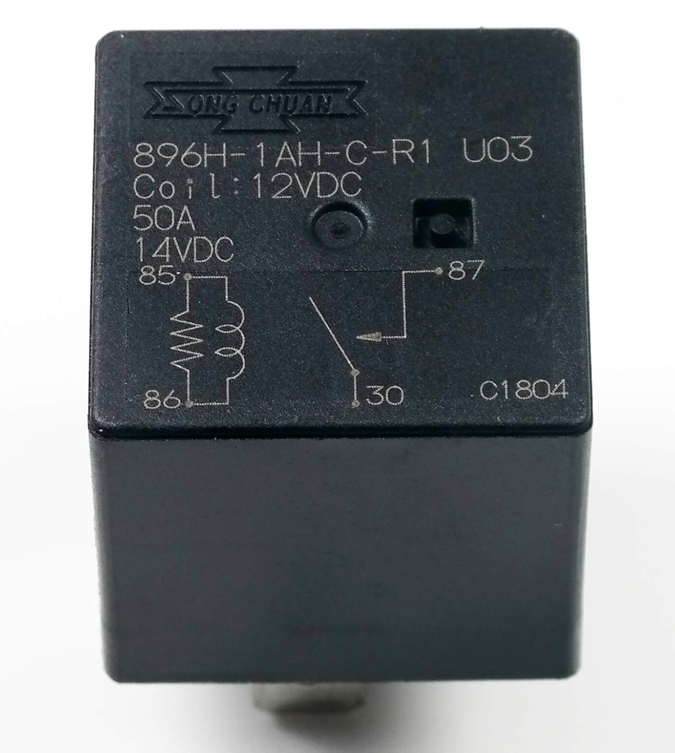 Amazon.com: Song Chuan 12VDC, 896H-1AH-C-R1-U03 Mini High Power SPST ...