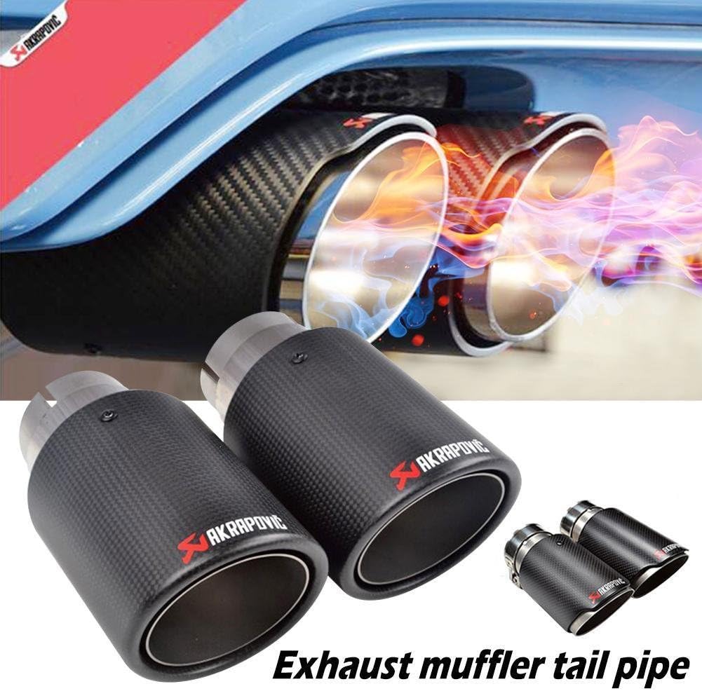 GORDESC 1 PC Carbon Auspuff Endrohr Arbon Fiber Änderung Heckrohre Auto ...