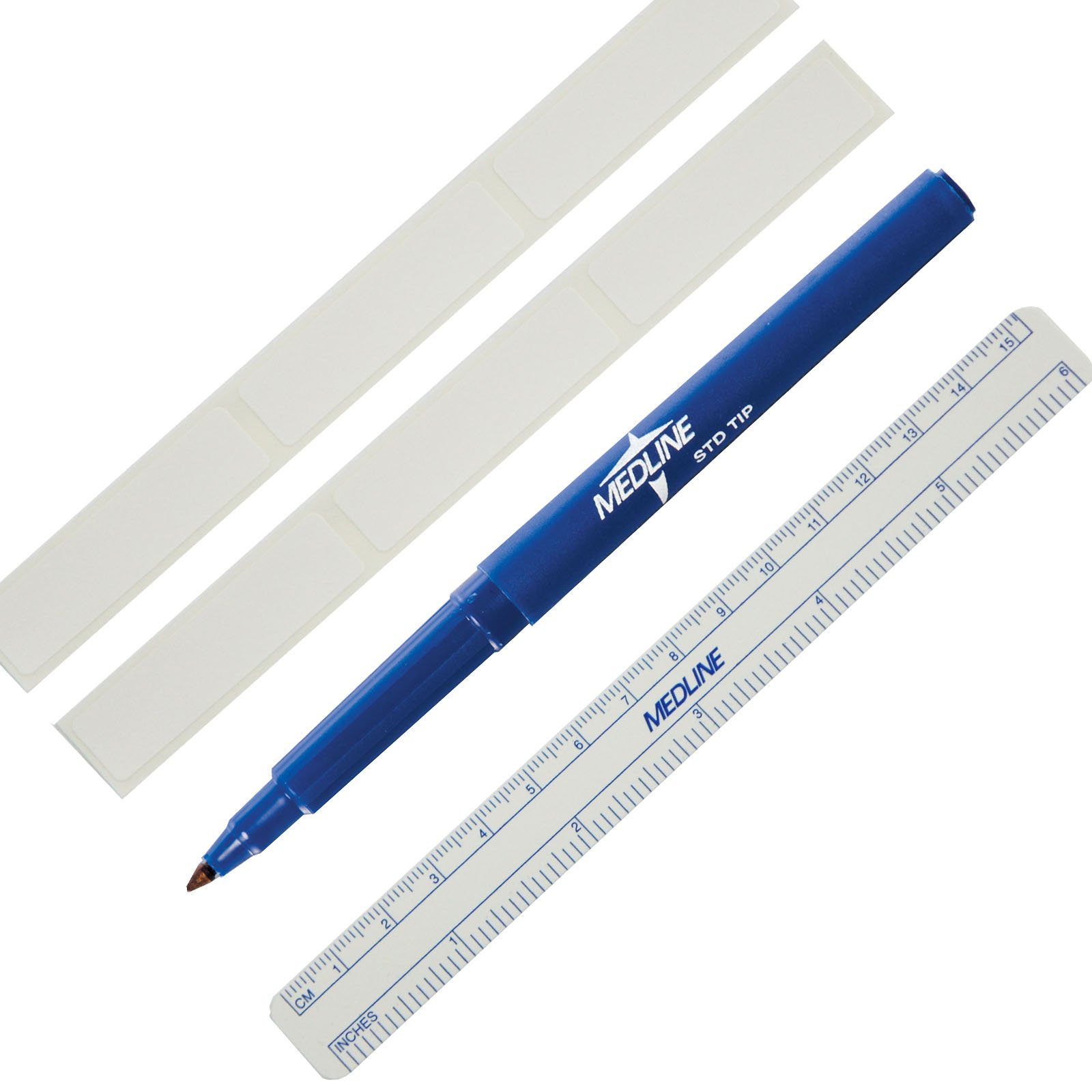 Buy Medline Sterile Surgical Skin Markers Tattoo Piercing Ruler Blue ...