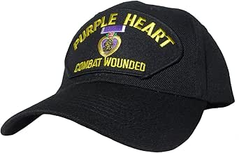Purple Heart Combat Wounded Cap at Amazon Men’s Clothing store