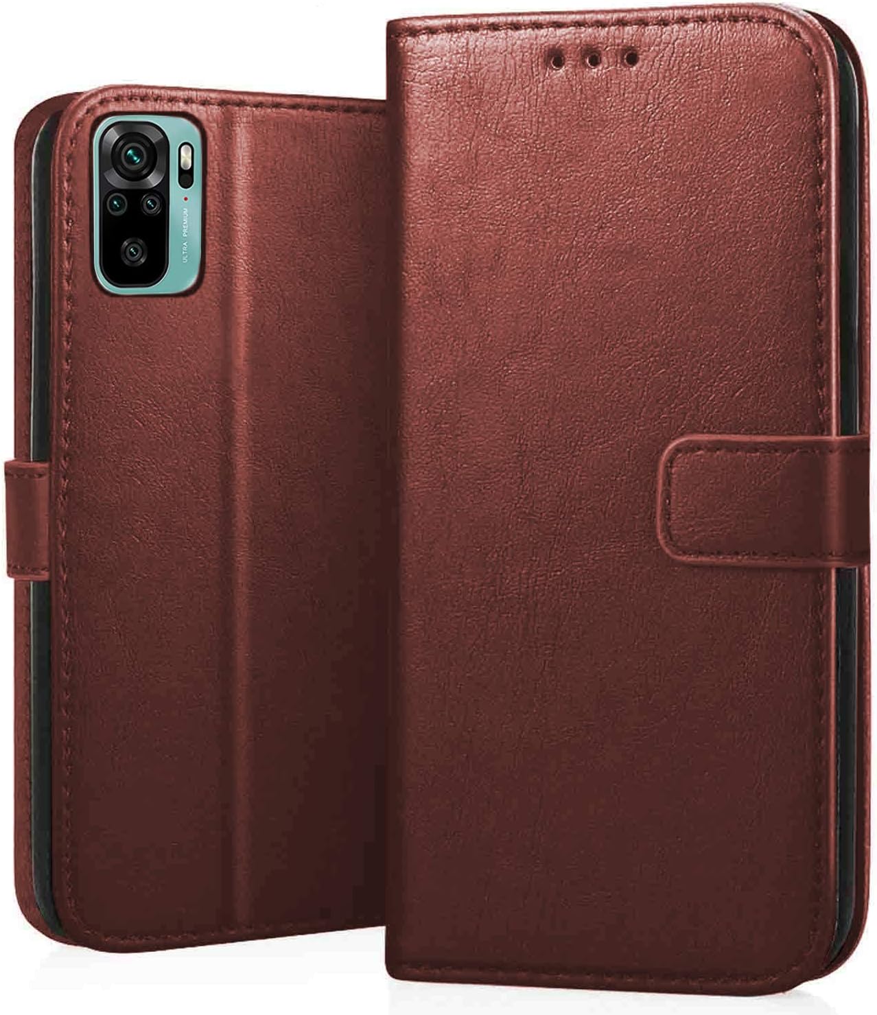 CEDO Redmi Note 10 Flip Cover | Leather Finish | Inside: Amazon.in ...