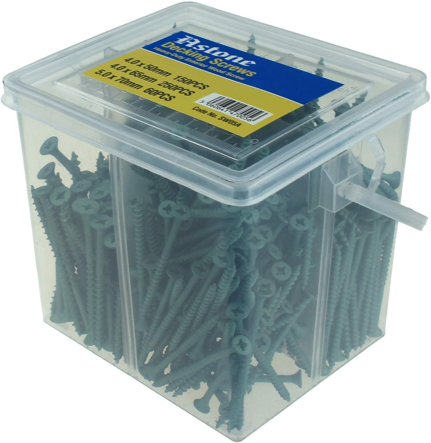 Astone Decking Screws Assortment/Project kit : Green Coated; 460 Pieces ...