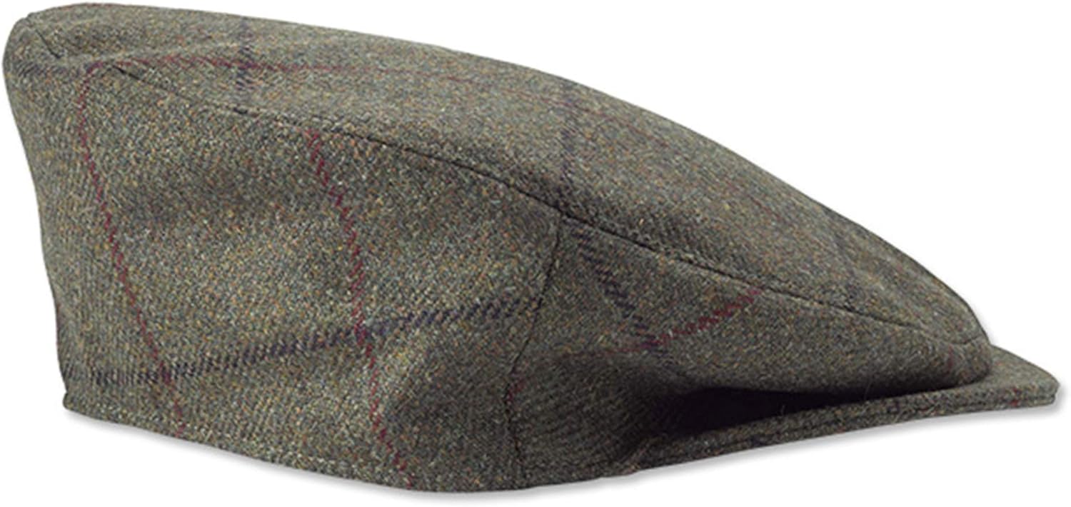 Lawrence & Foster Men's Lovat Tweed Cap, 7 Dark Olive at Amazon Men’s ...