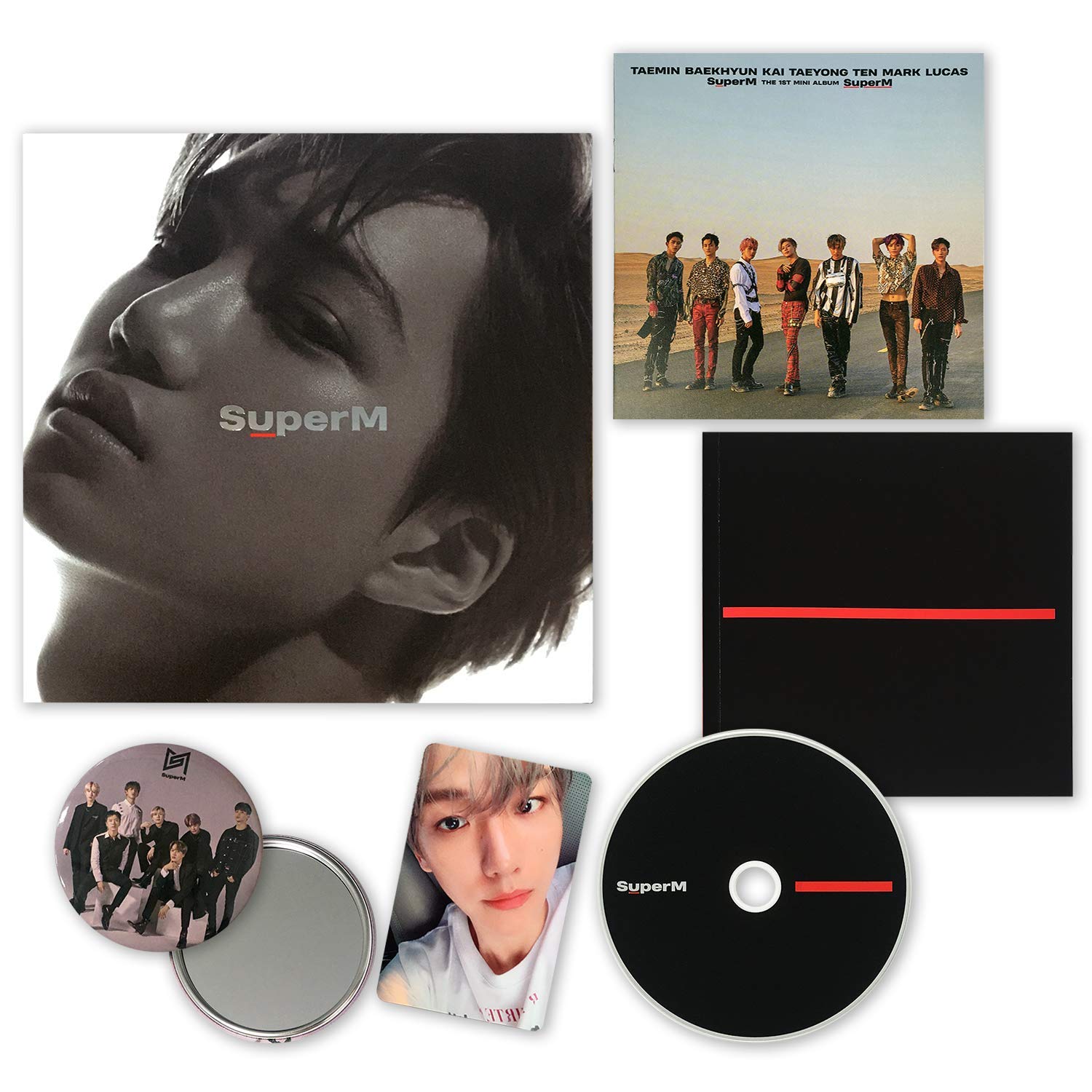 SuperM 1st Mini Album - SUPER M CD + Booklet + Mini Booklet + Photocard ...