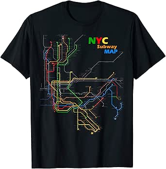 Amazon.com: Mens New York City Subway Map NYC Lines Transit for Men ...
