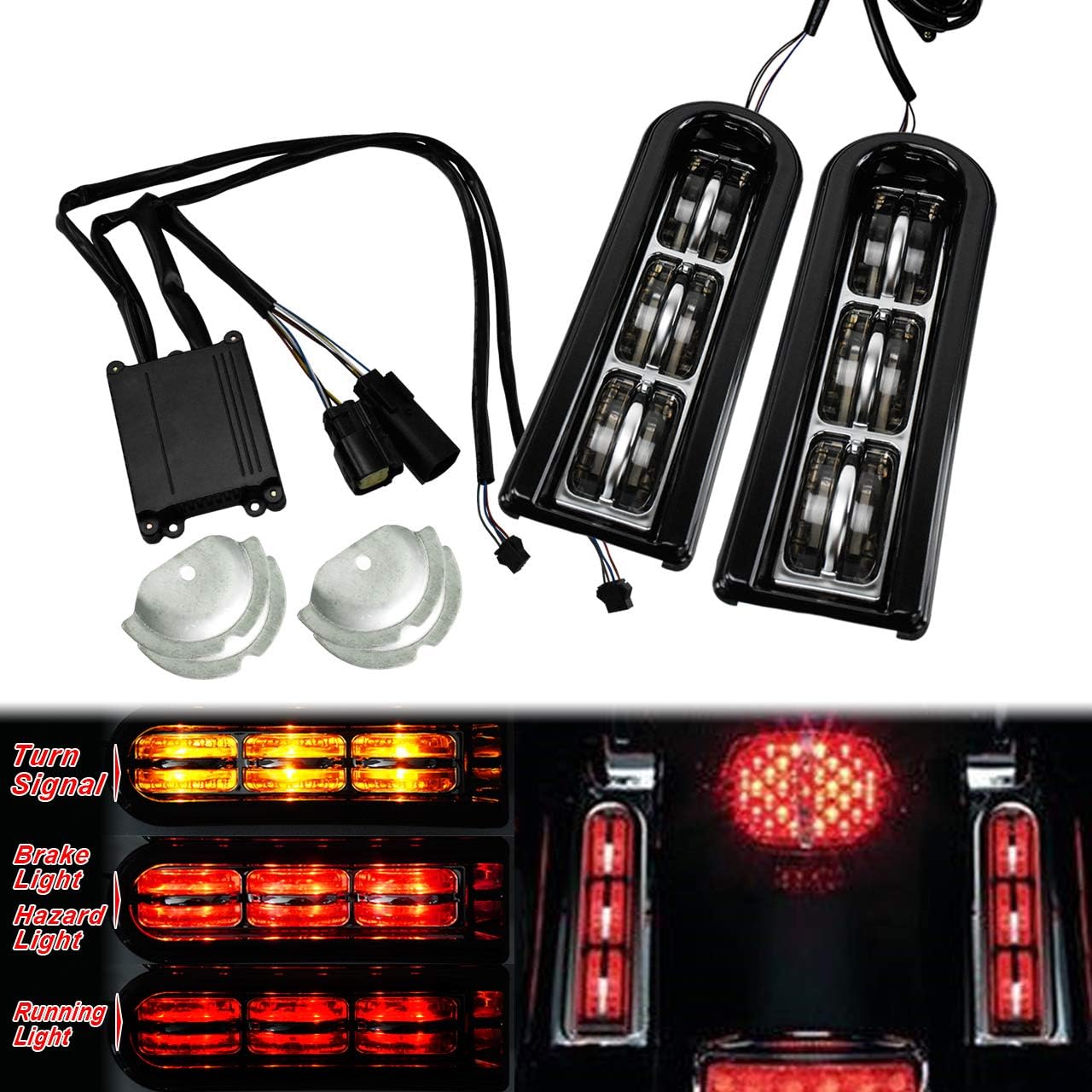 Rebacker Saddlebag Accent LED Insert Saddlebag Filler Support Tail ...