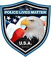 Amazon.com: Police Lives Matter (S10) Thin Blue Line Cop Police Sheriff ...