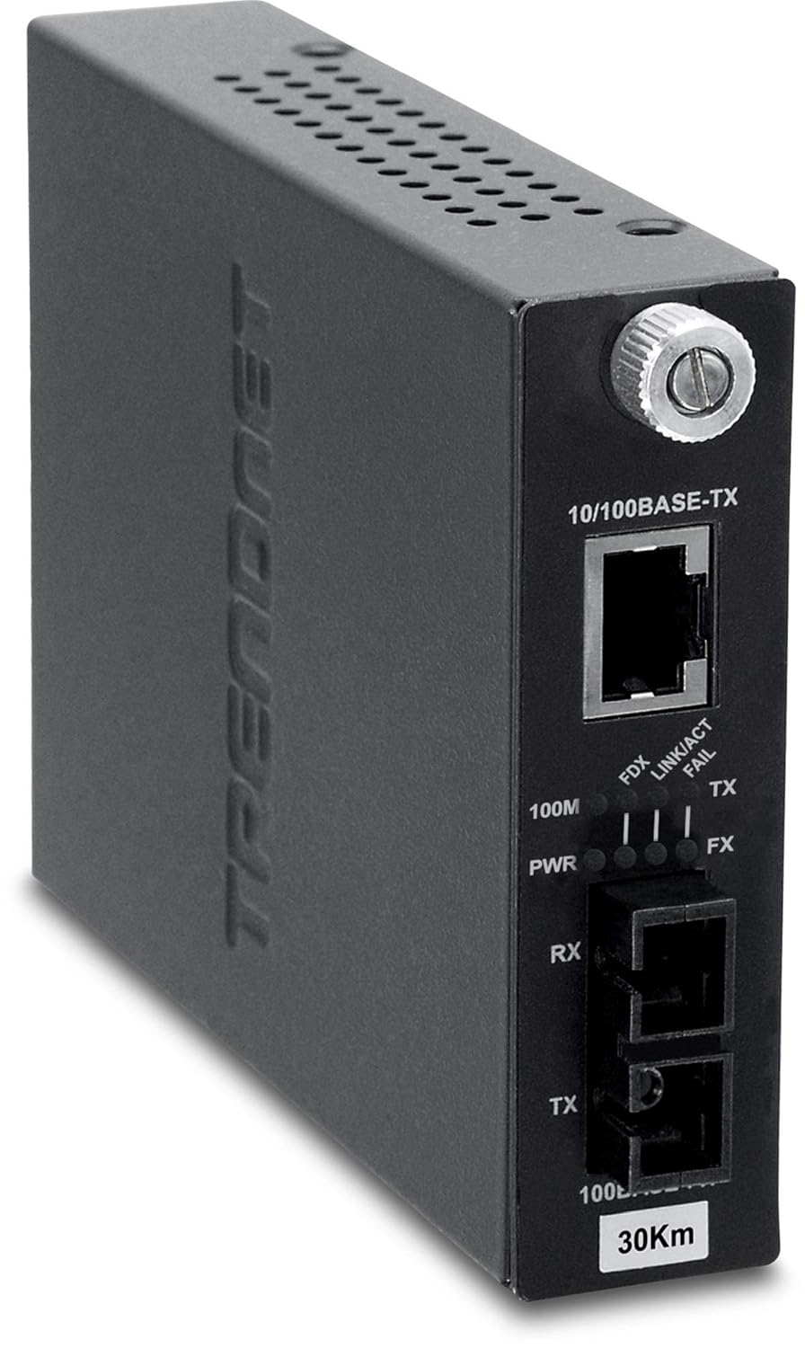 TRENDnet TFC-1000S20 Intelligent 1000Base-T to 1000Base-LX Single-Mode ...