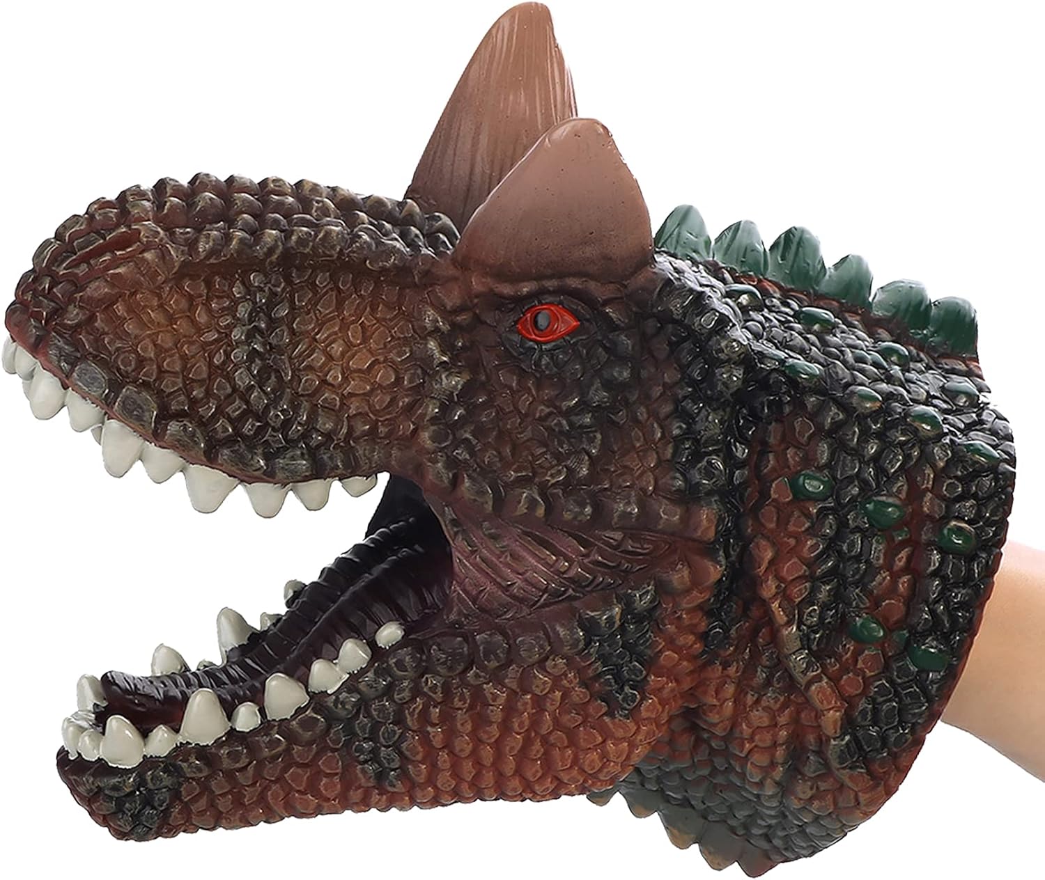 COGO MAN Carnotaurus Hand Puppet, Realistic Dinosaur Puppet Rubber ...