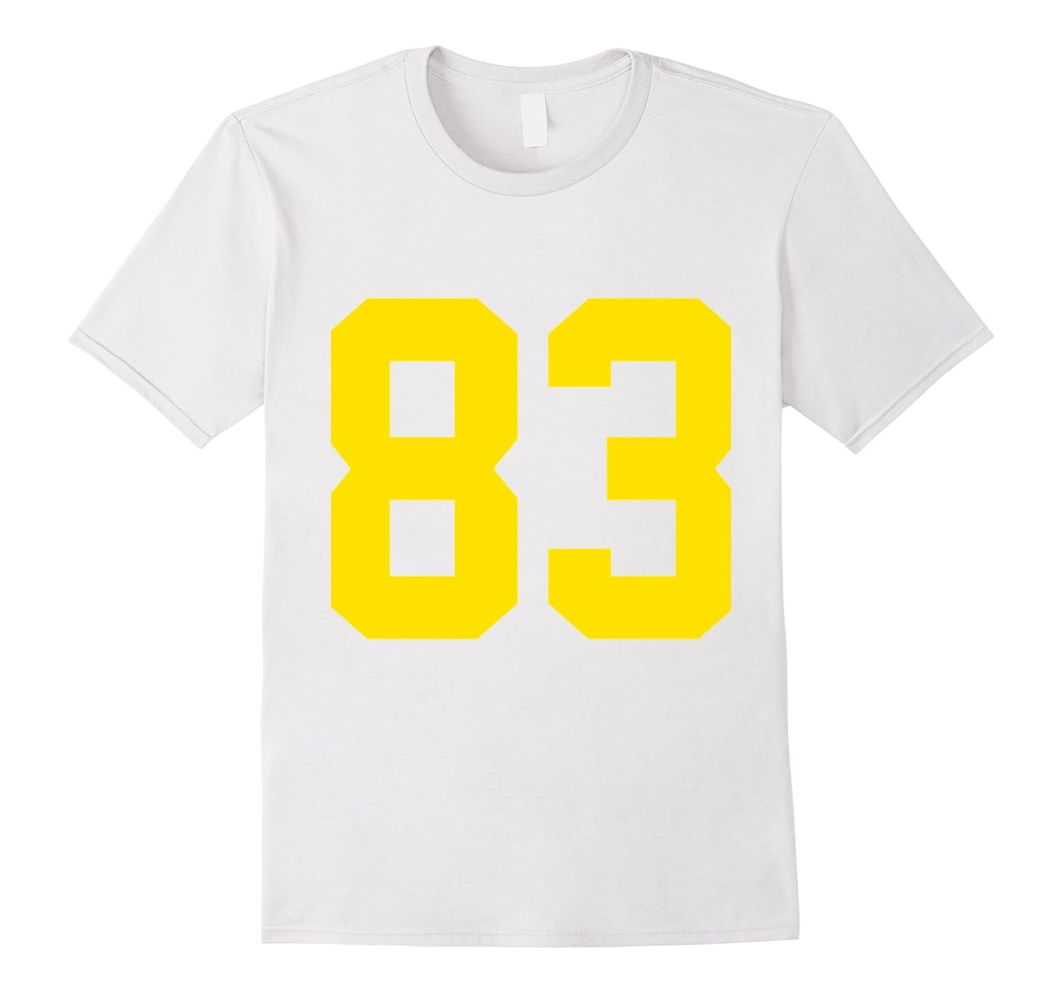 Player Number 83 Yellow Number #83 T-shirt Sport-4LVS – 4loveshirt