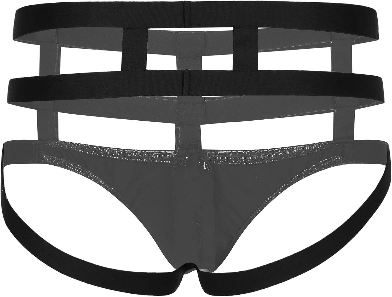 Kaerm String Cuir Sexy Homme Slip Jockstap Push Up Ouverte Fesse ...