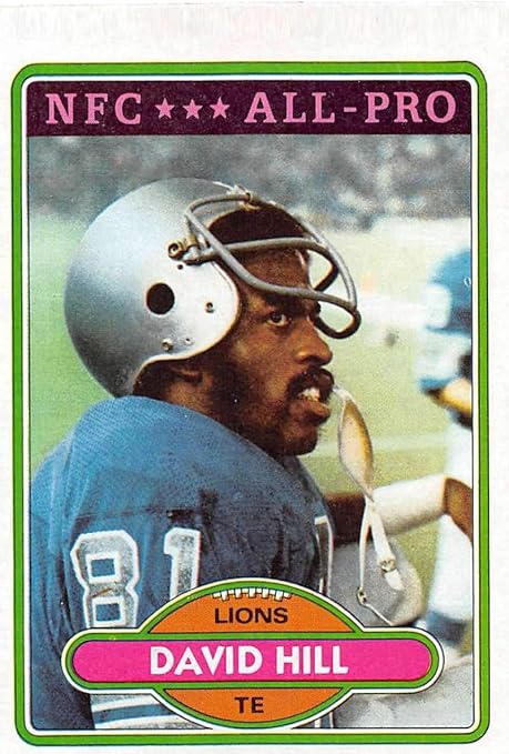 Amazon.com: 1980 Topps #295 David Hill Lions AP NFL Football Card NM-MT ...