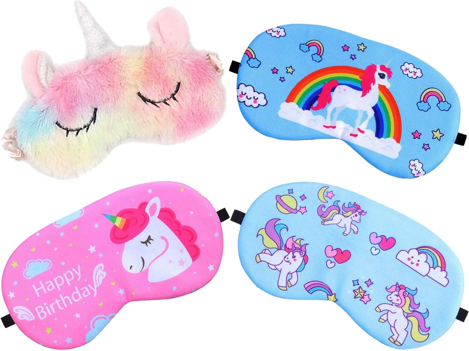 Unicorn Sleeping Mask for Girls Boys - Chougui Cute Sleep Mask Eye ...