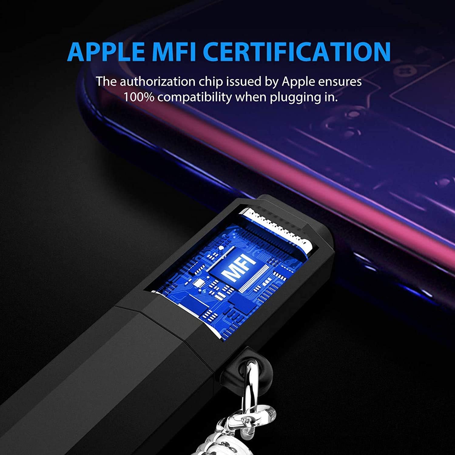 [Apple MFi Certified] Foxnovo Led iPhone Charger Cable, 2-in-1 Led ...