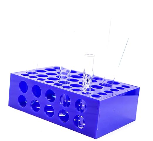 Labworld test tube stand holder plastic 48 holes multipurpose for ...