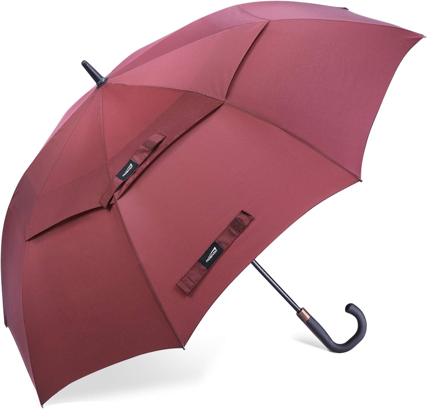 Promover 62 inch Classic Large Windproof Umbrella with Wood Hook Handle ...