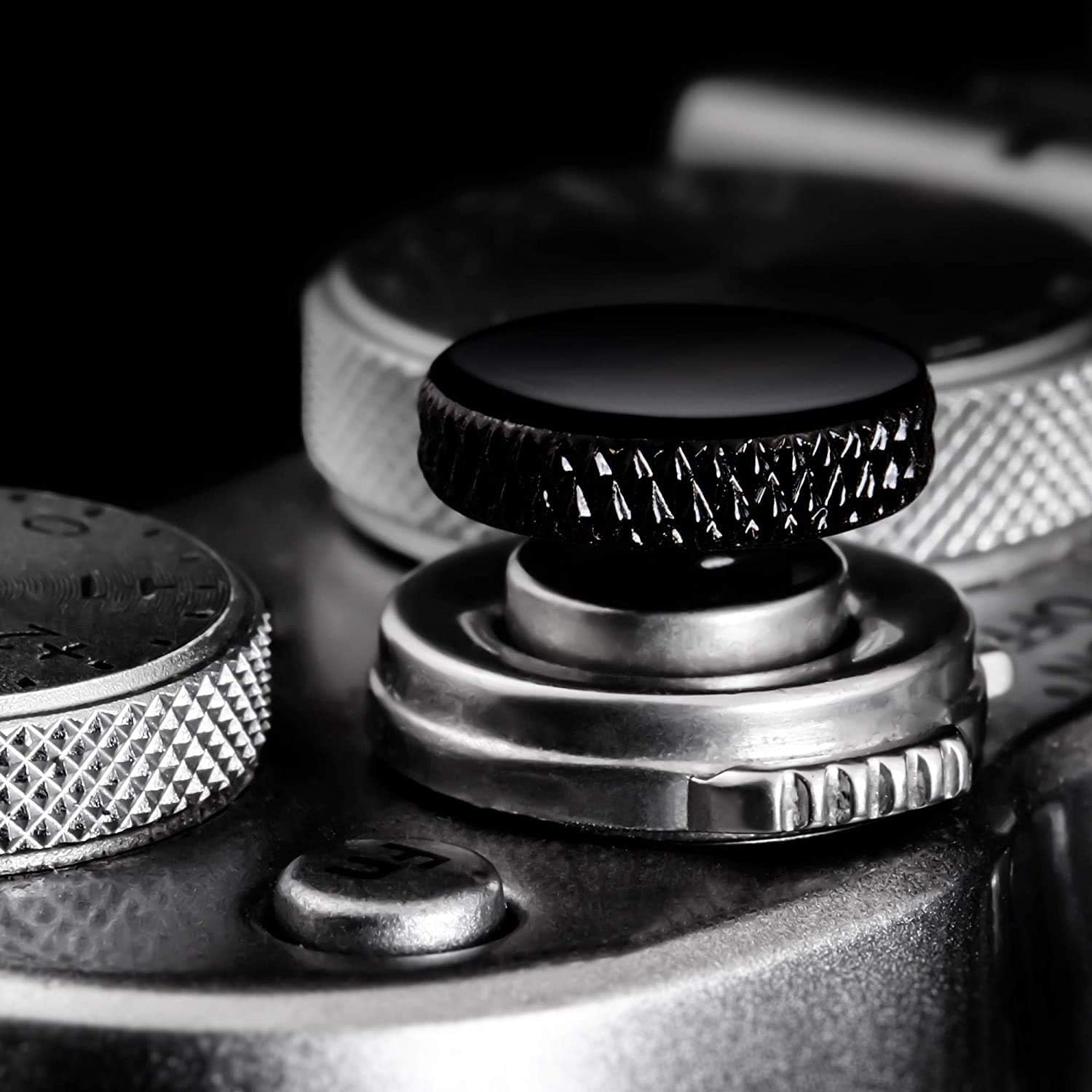 Camera Shutter Button (2 Pack/Black) High-end Concave Soft Shutter ...