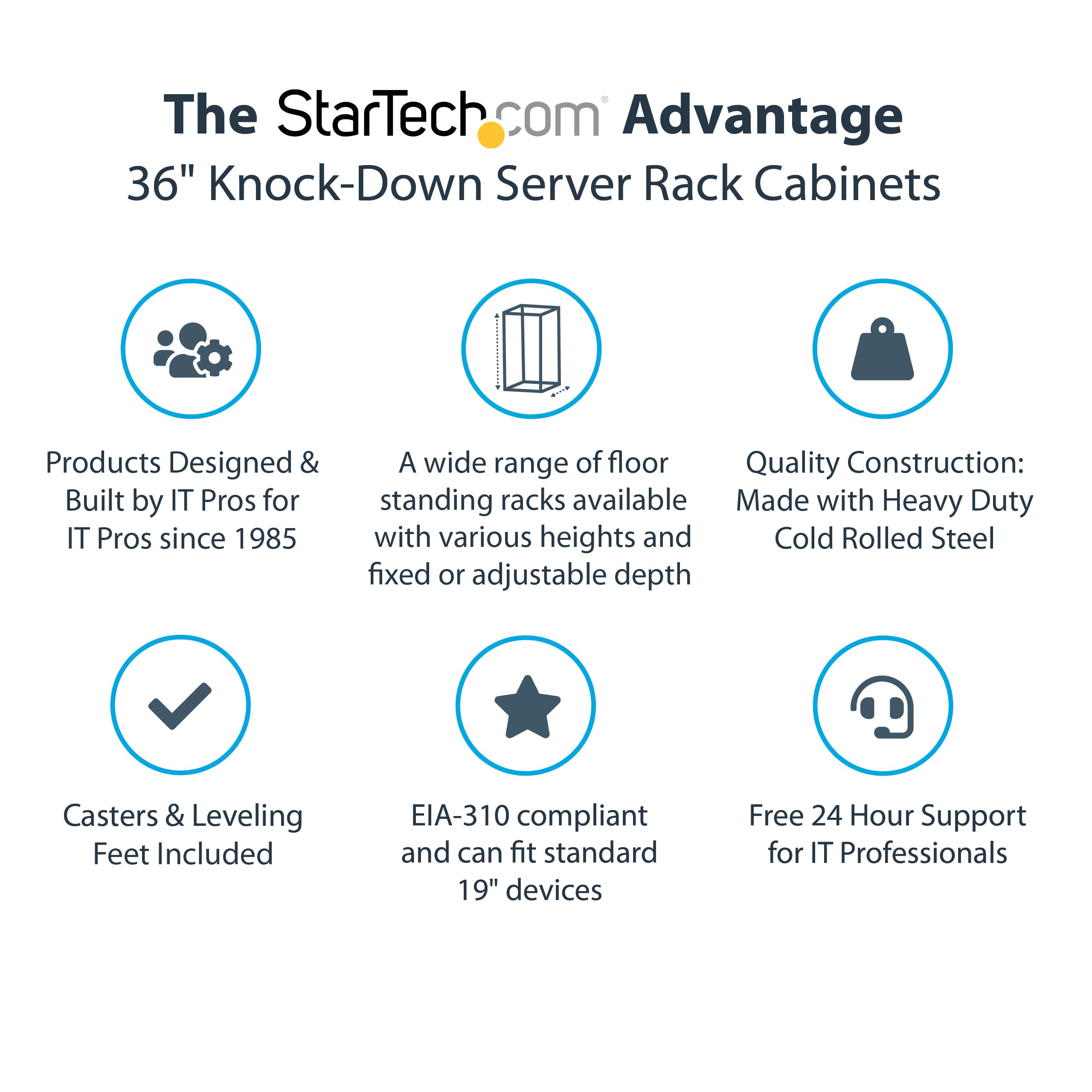 Mua StarTech.com 4-Post 12U Server Rack Cabinet, 19" Data Rack Cabinet ...