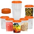 Amazon.com: [Orange - 12 Pk]Airtight Deli Containers with Lids Twist ...